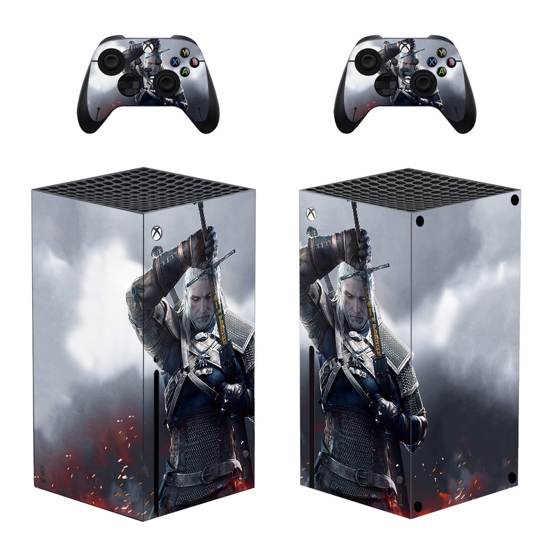Full Body Vinyl Skin Stickers for Xbox Series X Console and Controllers ...
