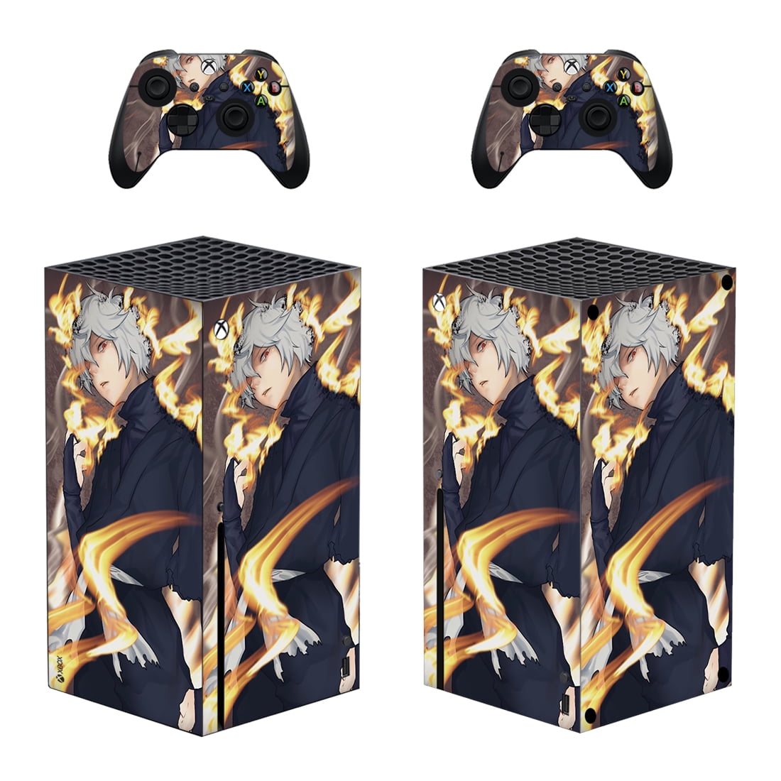 Full Body Vinyl Skin Stickers for Xbox Series X Console and Controllers ...