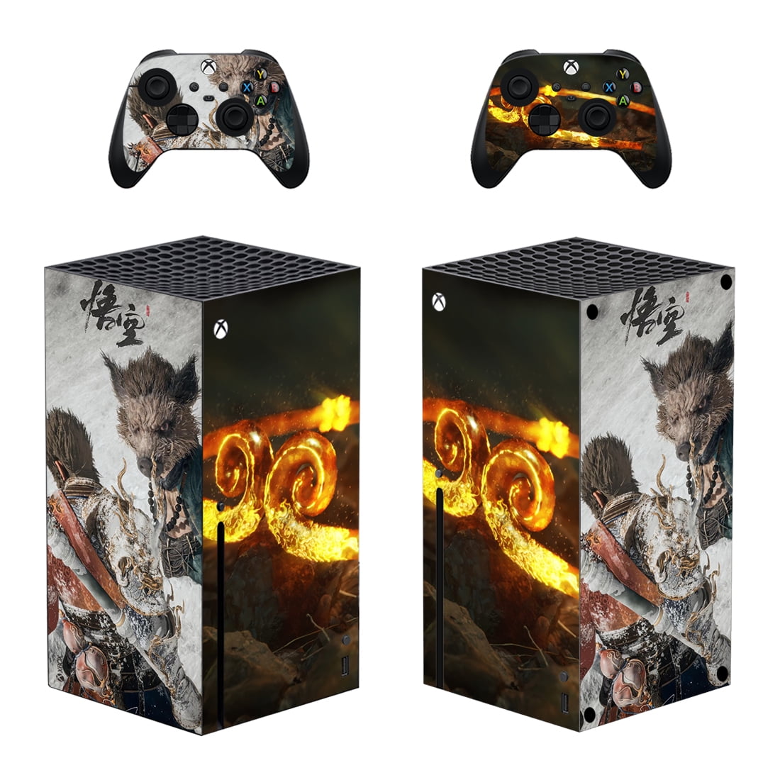 Full Body Vinyl Skin Stickers for Xbox Series X Console and Controllers ...