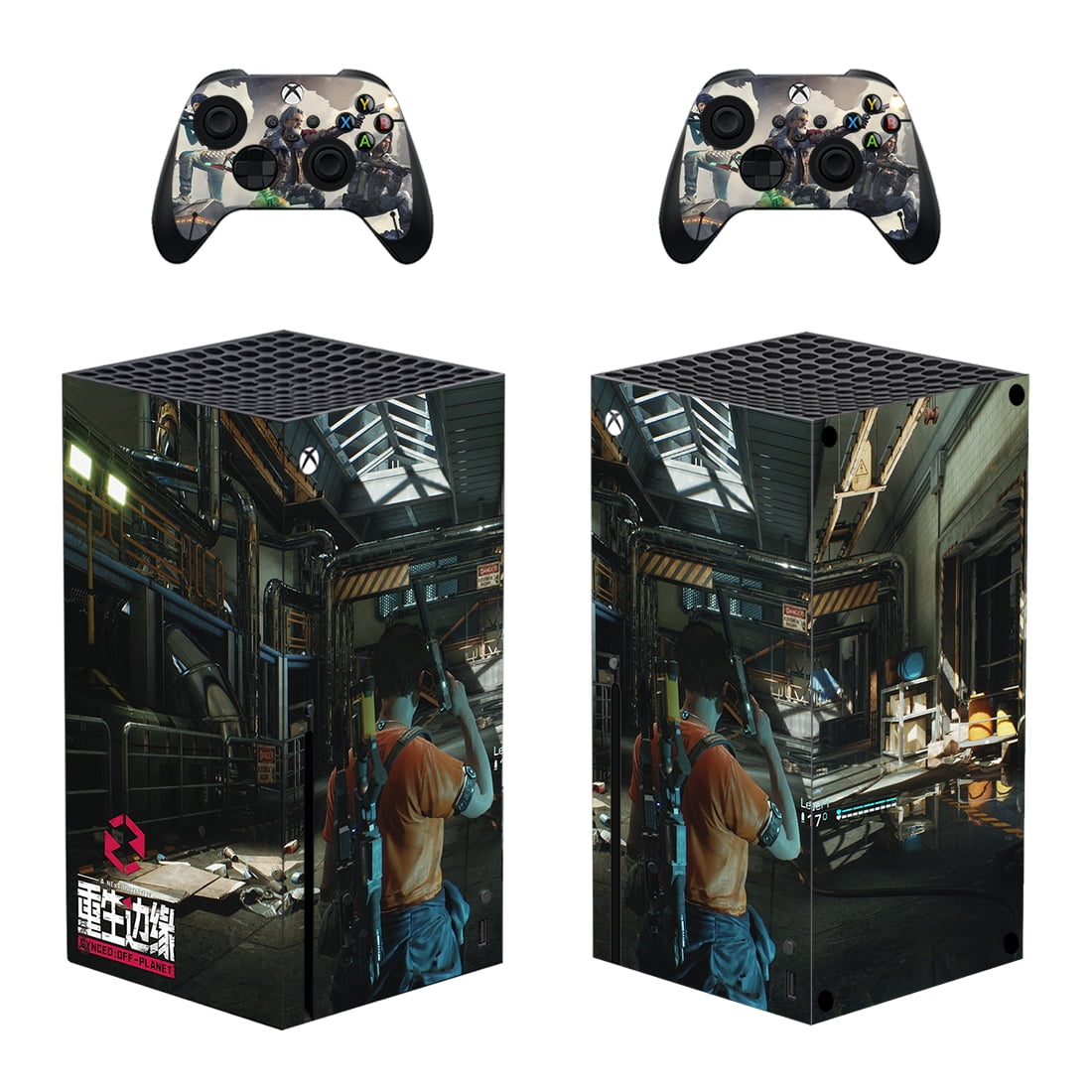 Full Body Vinyl Skin Stickers for Xbox Series X Console and Controllers ...