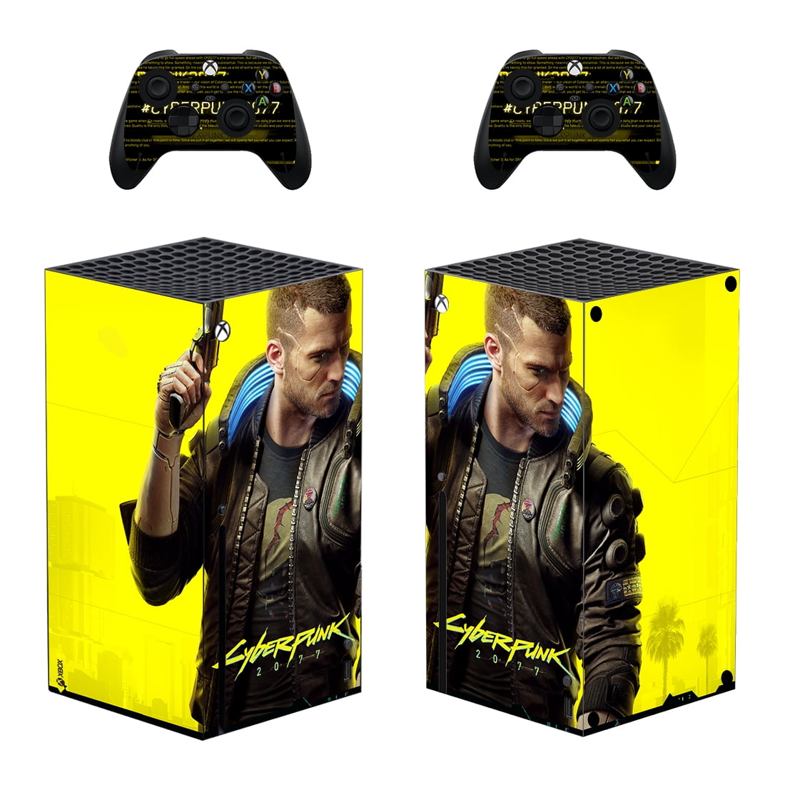 Full Body Vinyl Skin Stickers for Xbox Series X Console and Controllers ...