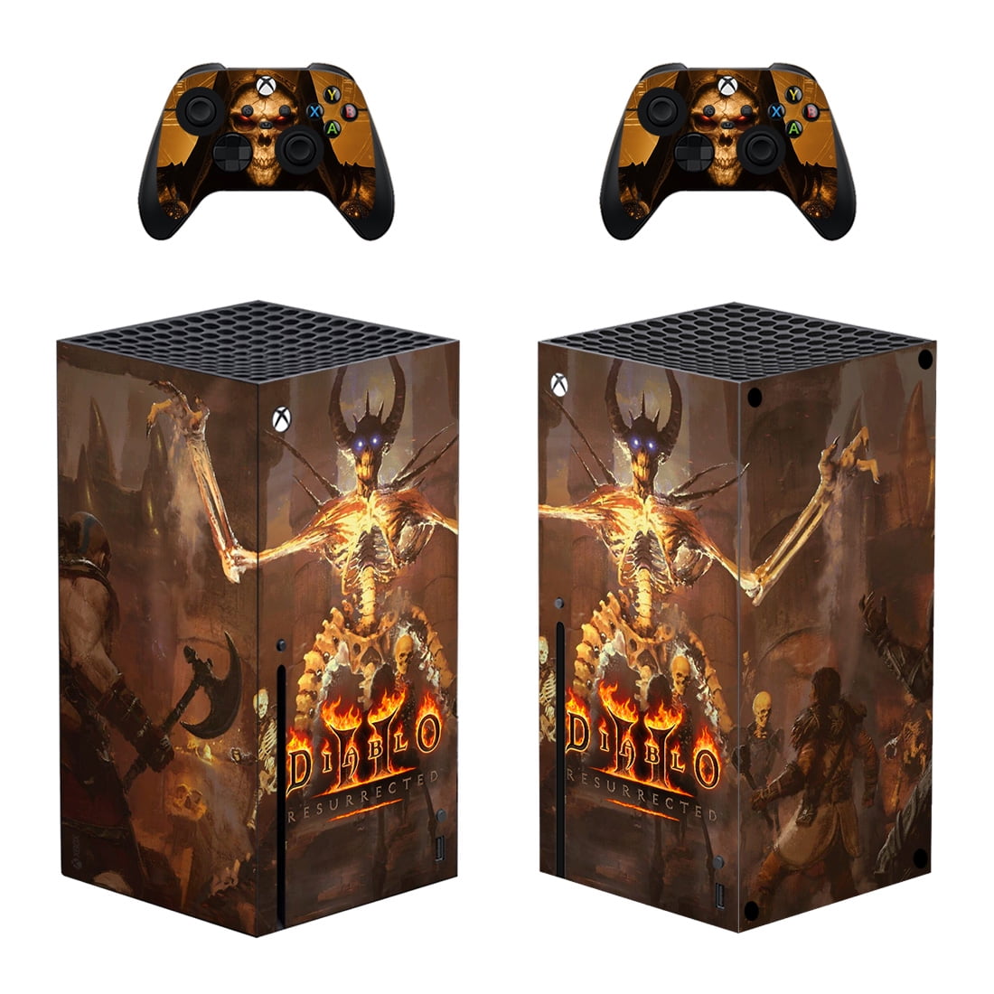 Full Body Vinyl Skin Stickers for Xbox Series X Console and Controllers ...