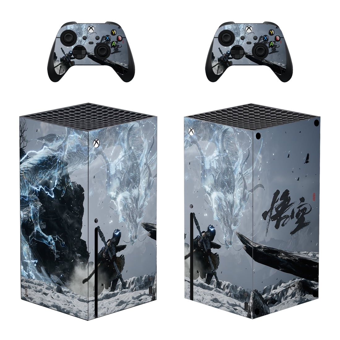 Full Body Vinyl Skin Stickers for Xbox Series X Console and Controllers ...