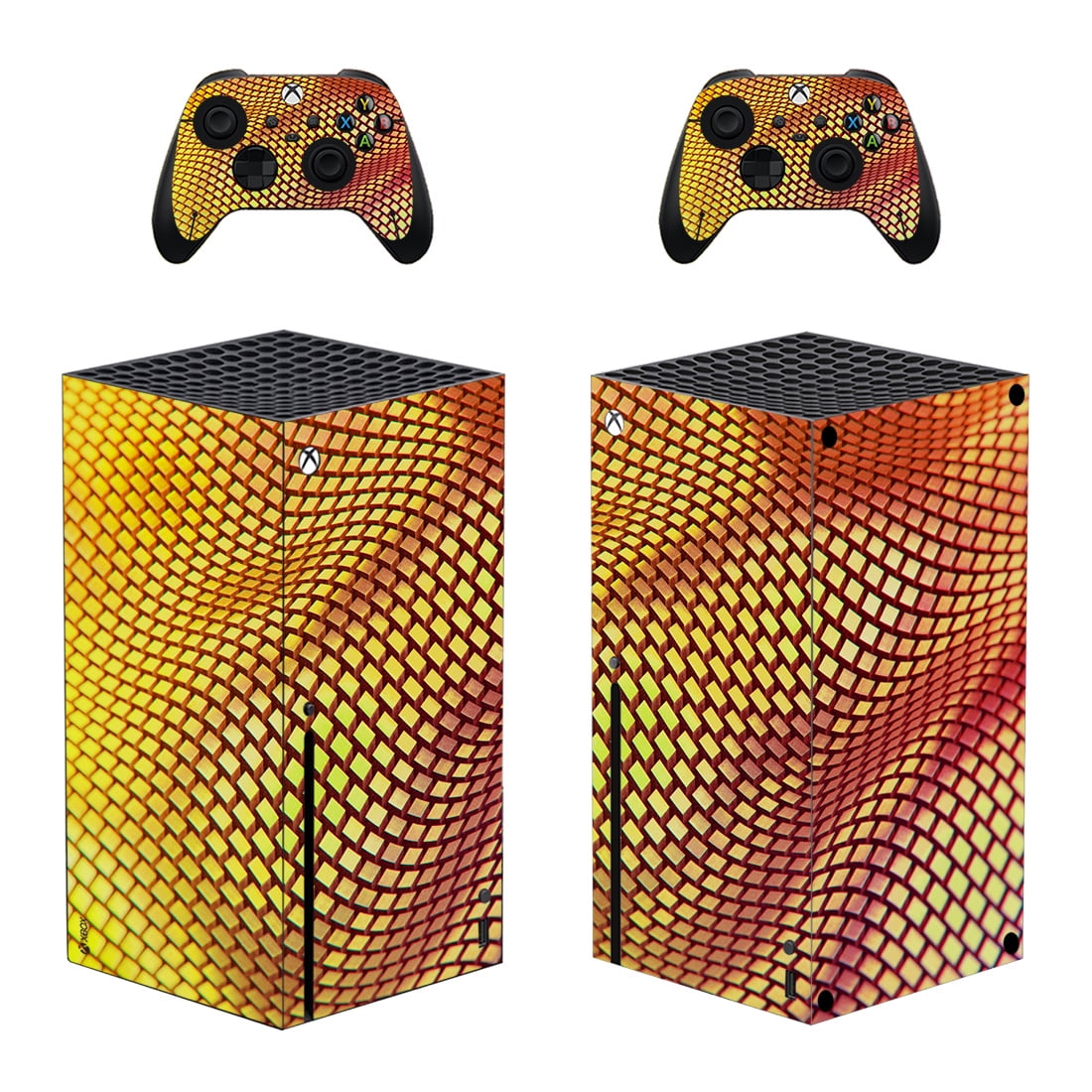 Full Body Vinyl Skin Stickers for Xbox Series X Console and Controllers ...