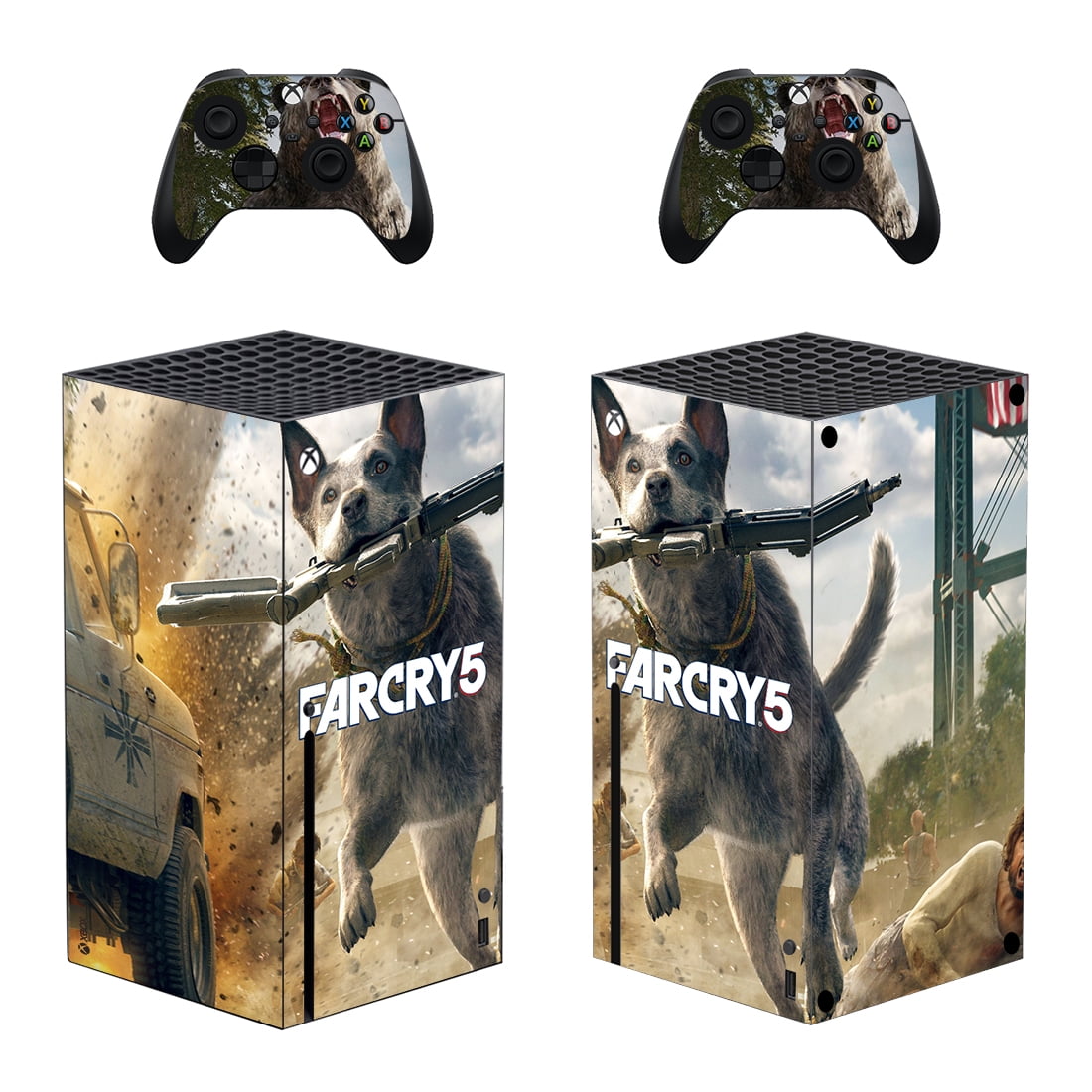 Full Body Vinyl Skin Stickers for Xbox Series X Console and Controllers ...