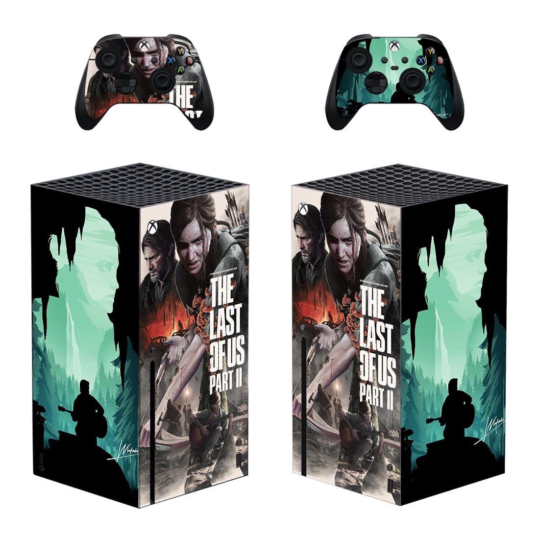 Full Body Vinyl Skin Stickers for Xbox Series X Console and Controllers ...