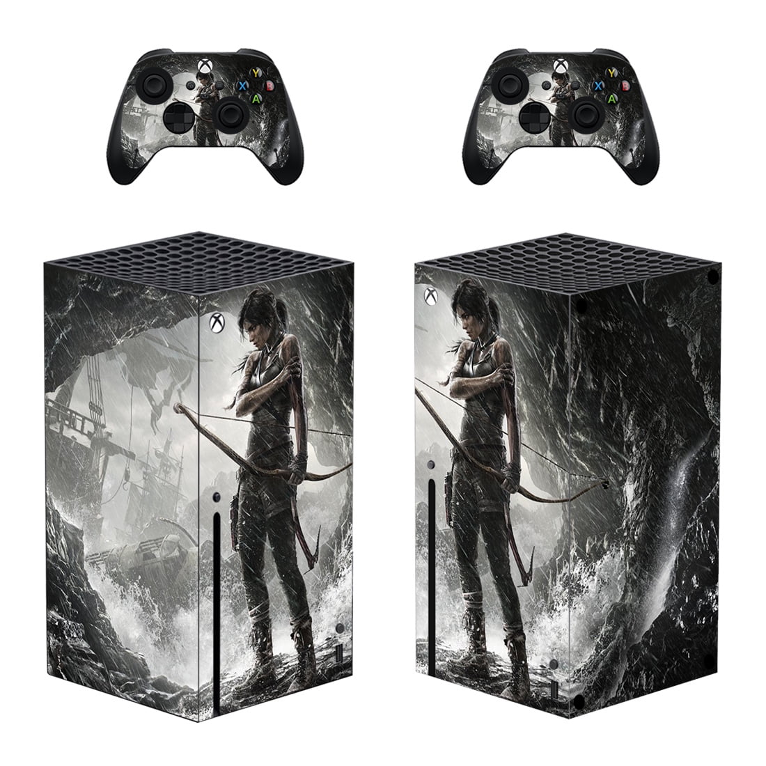 Full Body Vinyl Skin Stickers for Xbox Series X Console and Controllers ...