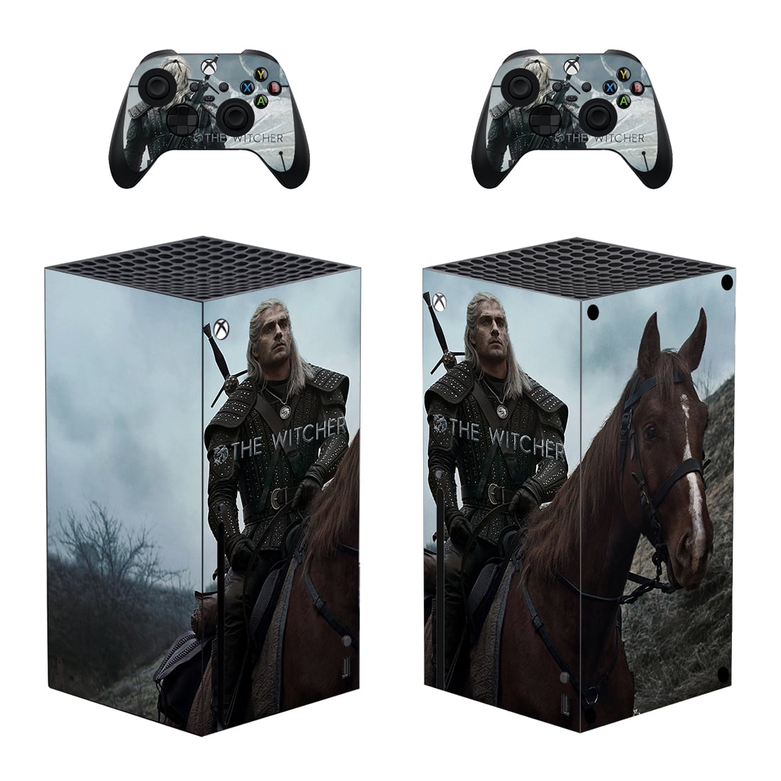 Full Body Vinyl Skin Stickers for Xbox Series X Console and Controllers ...