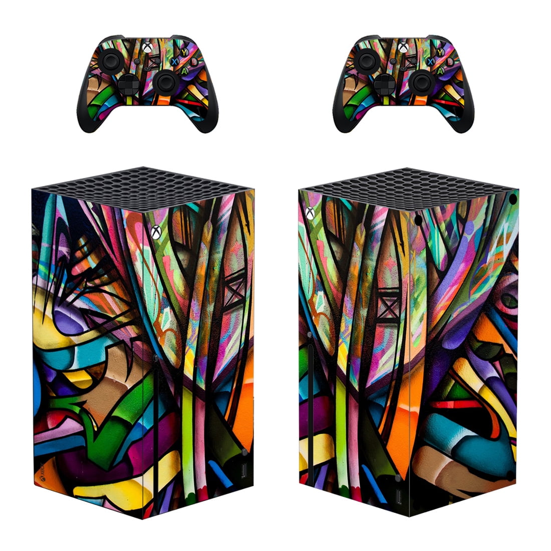 Full Body Vinyl Skin Stickers for Xbox Series X Console and Controllers ...