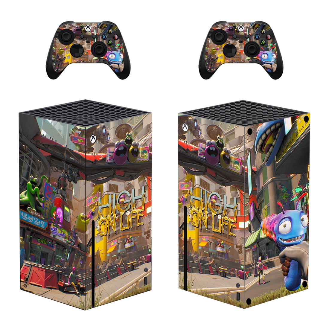 Full Body Vinyl Skin Stickers for Xbox Series X Console and Controllers ...