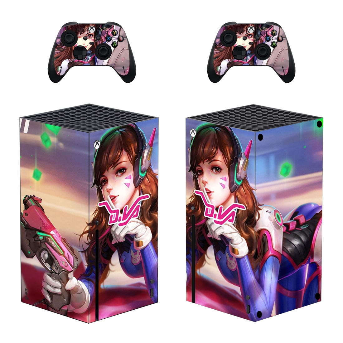 Full Body Vinyl Skin Stickers for Xbox Series X Console and Controllers ...