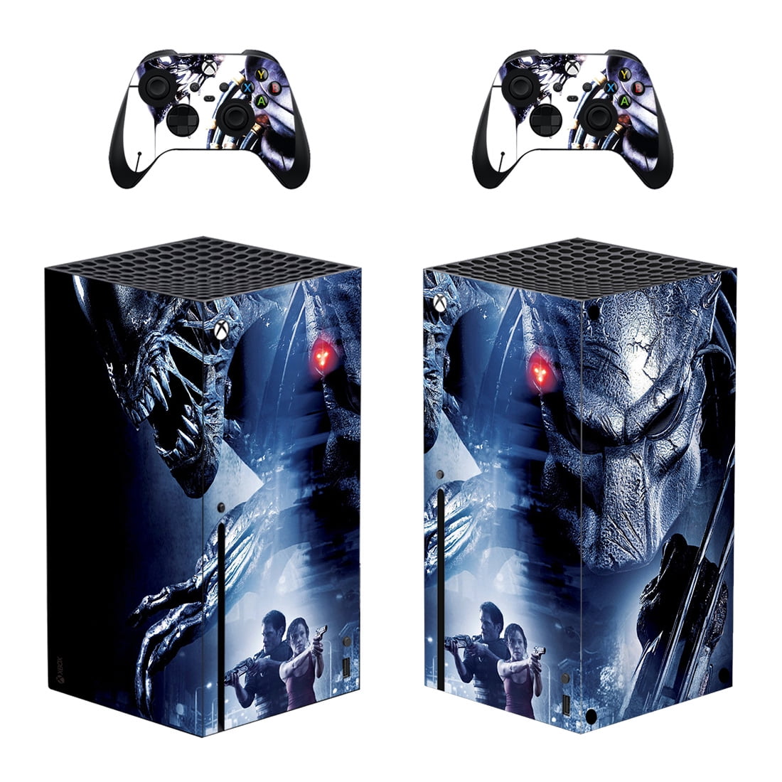 Full Body Vinyl Skin Stickers for Xbox Series X Console and Controllers ...