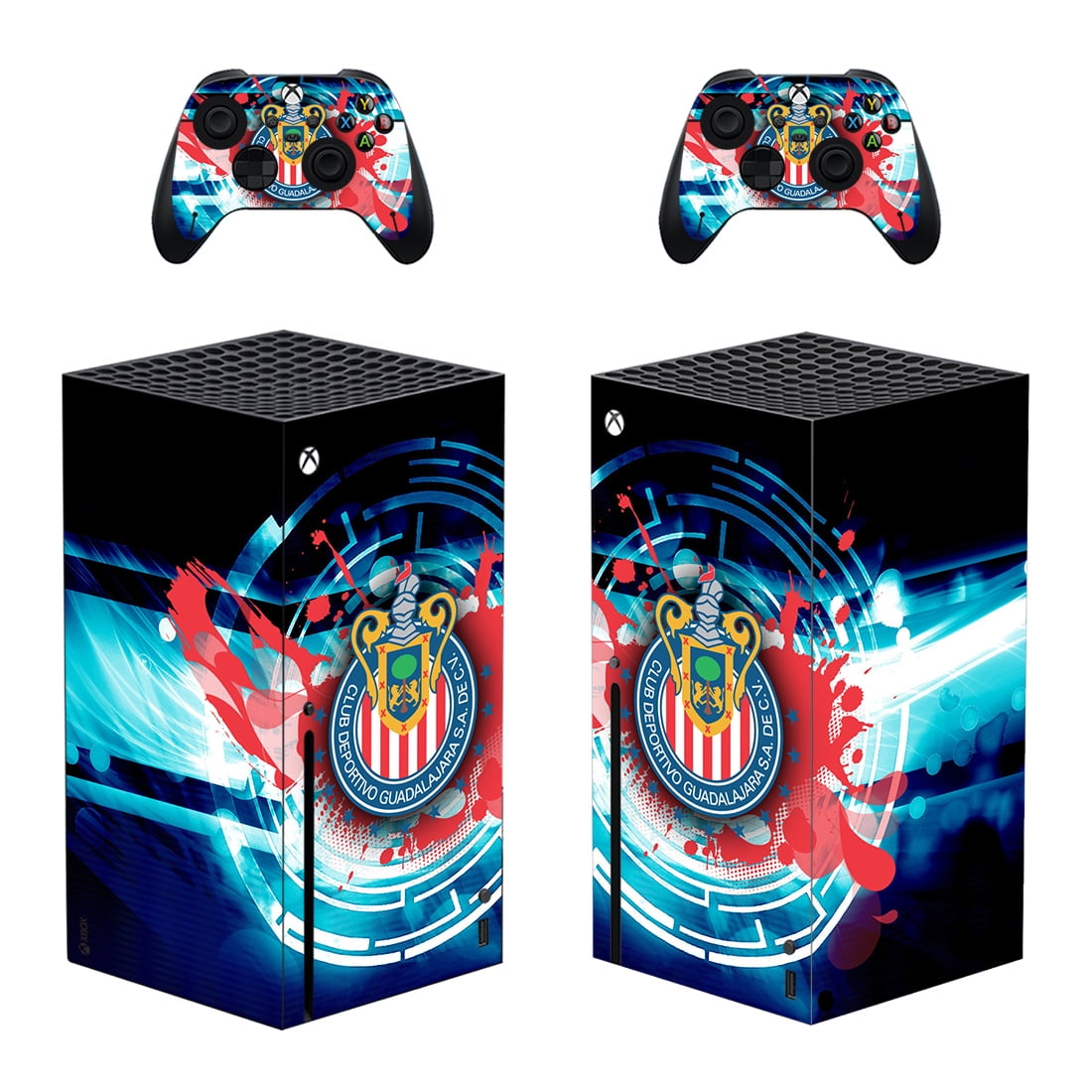 Full Body Vinyl Skin Stickers for Xbox Series X Console and Controllers ...