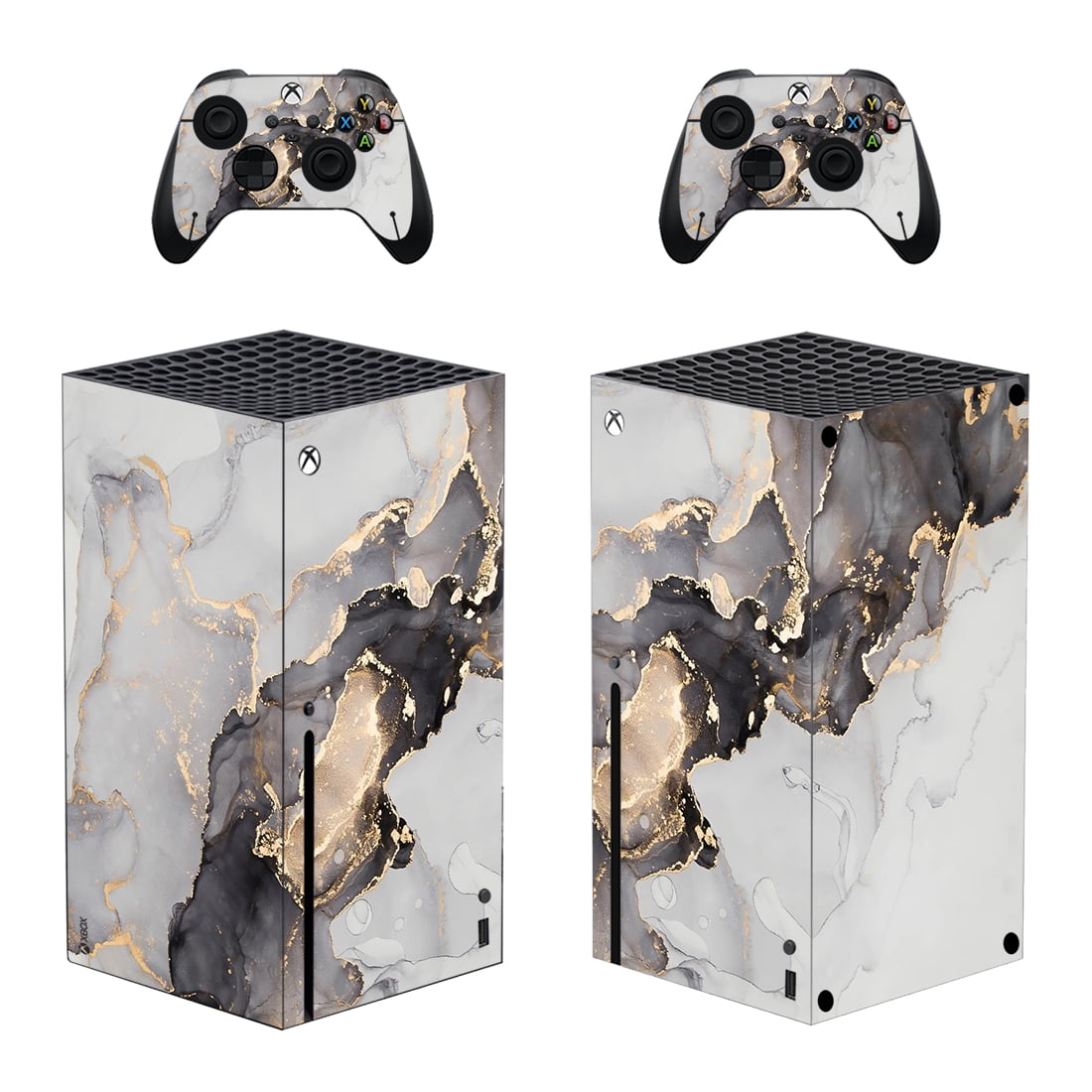 Full Body Vinyl Skin Stickers for Xbox Series X Console and Controllers ...