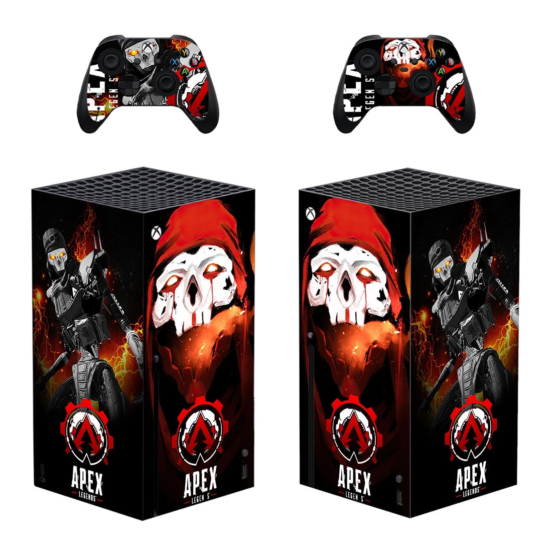 Full Body Vinyl Skin Stickers for Xbox Series X Console and Controllers ...