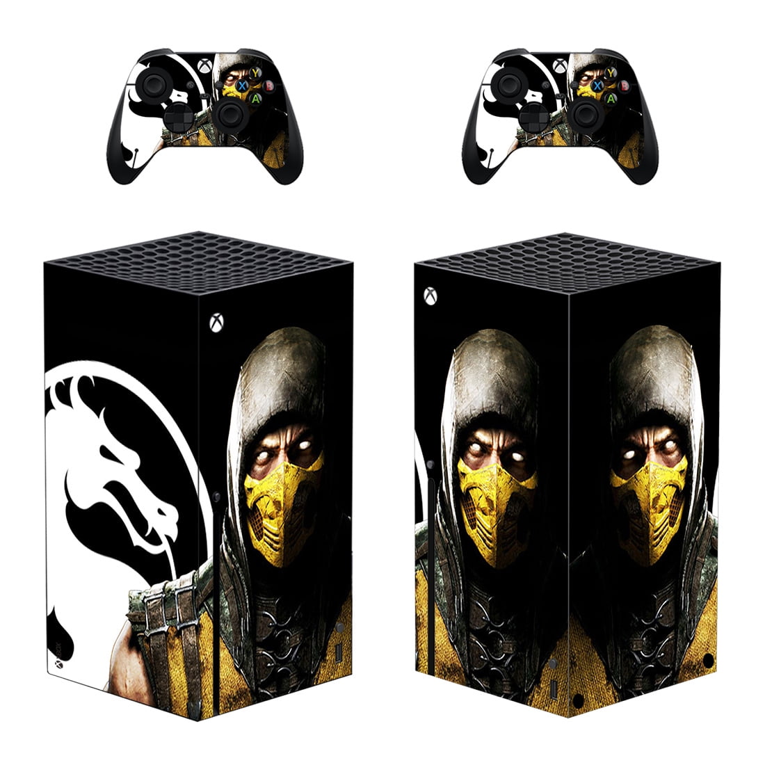 Full Body Vinyl Skin Stickers for Xbox Series X Console and Controllers ...