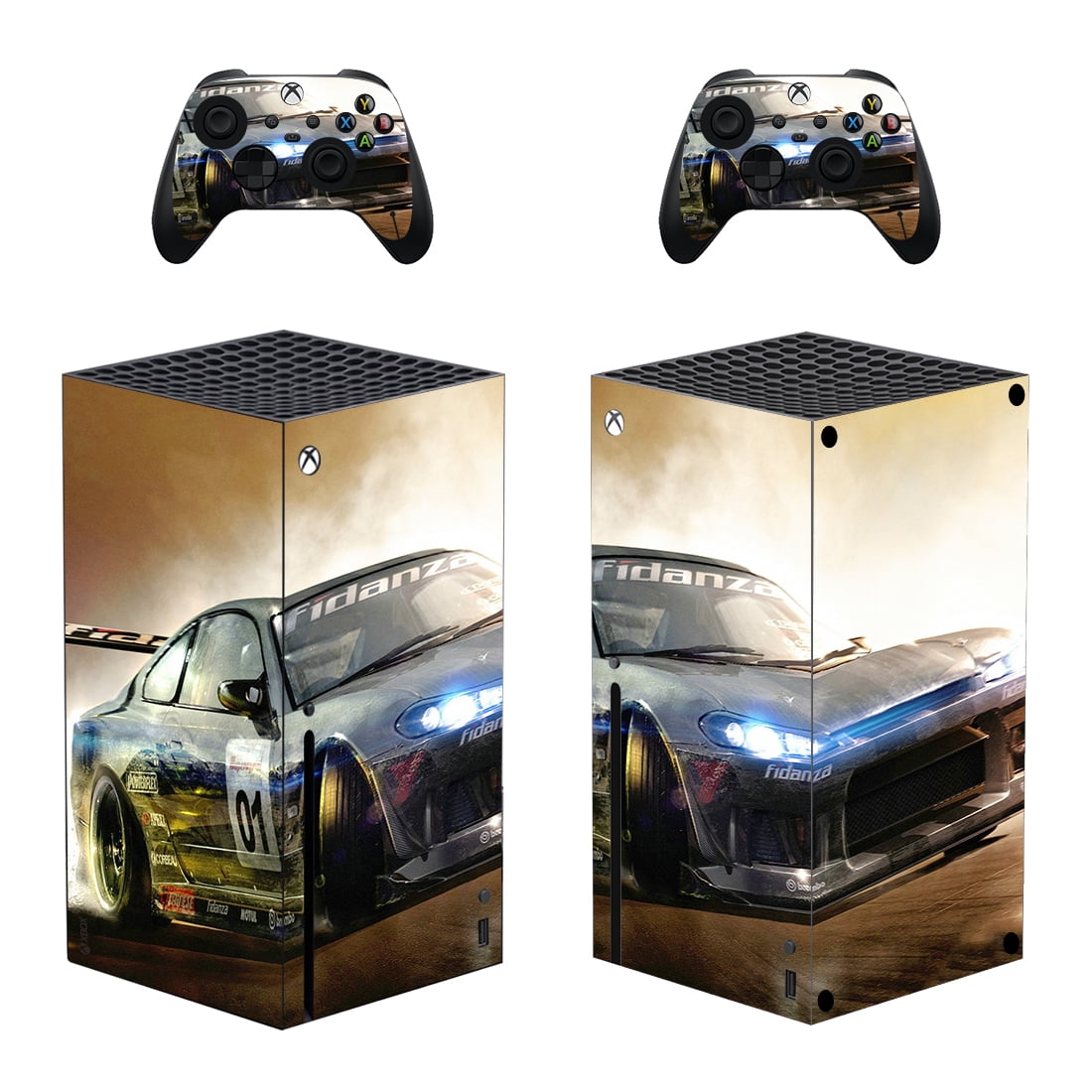Full Body Vinyl Skin Stickers for Xbox Series X Console and Controllers ...