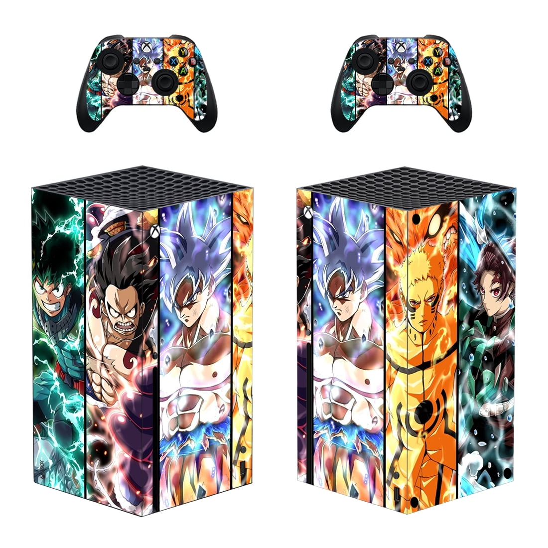 Full Body Vinyl Skin Stickers for Xbox Series X Console and Controllers ...