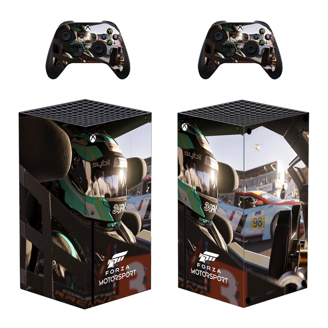 Full Body Vinyl Skin Stickers for Xbox Series X Console and Controllers ...