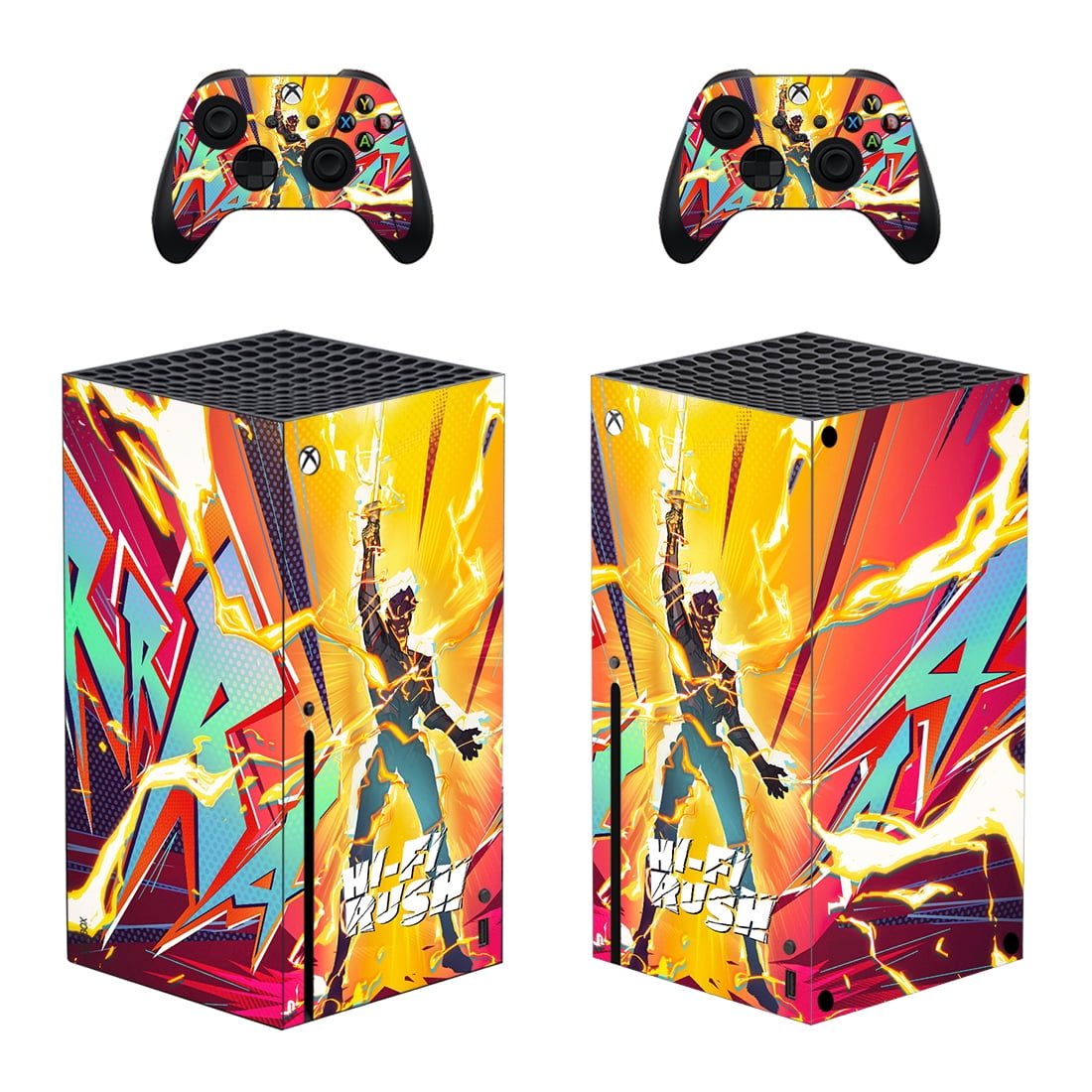 Full Body Vinyl Skin Stickers for Xbox Series X Console and Controllers ...