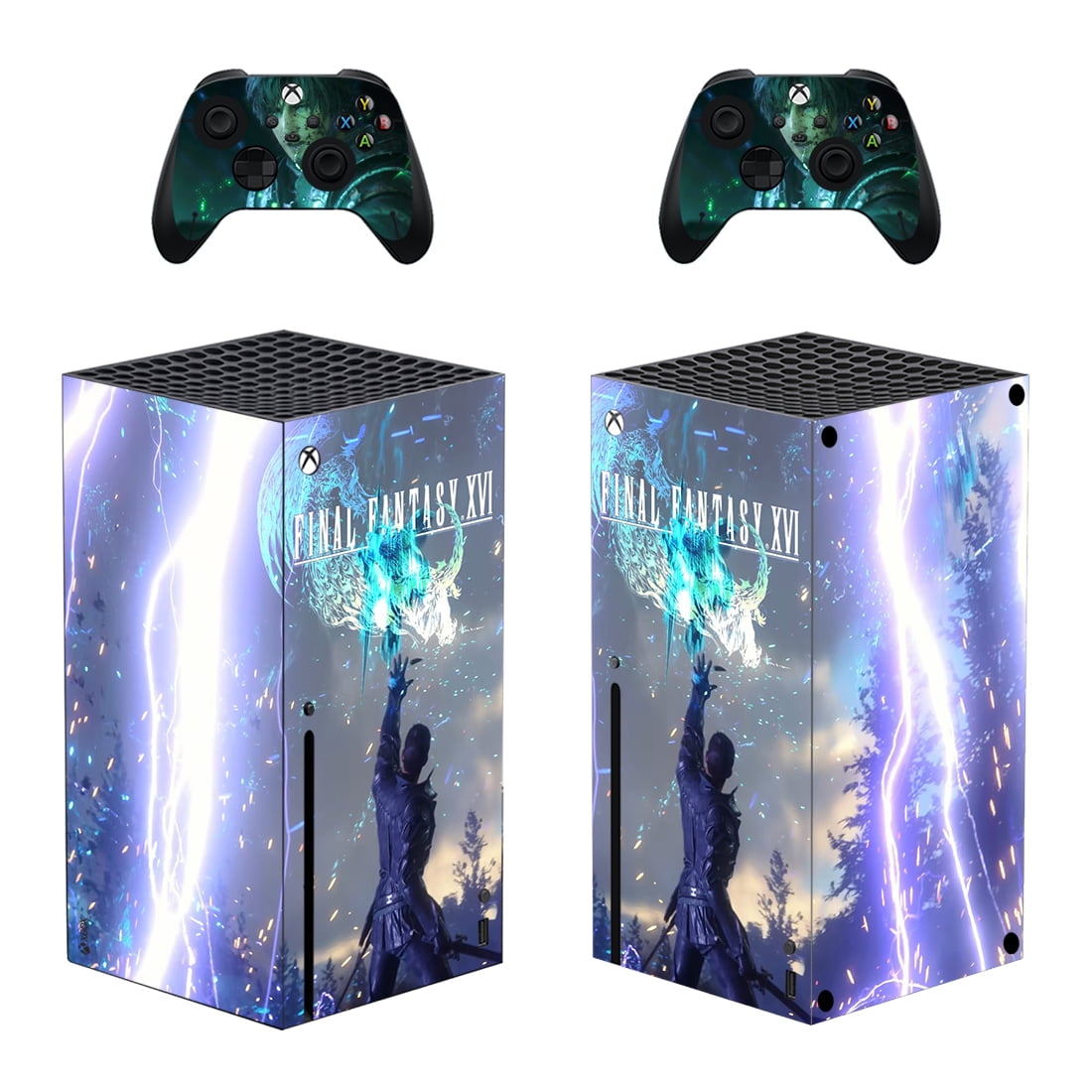 Full Body Vinyl Skin Stickers for Xbox Series X Console and Controllers ...