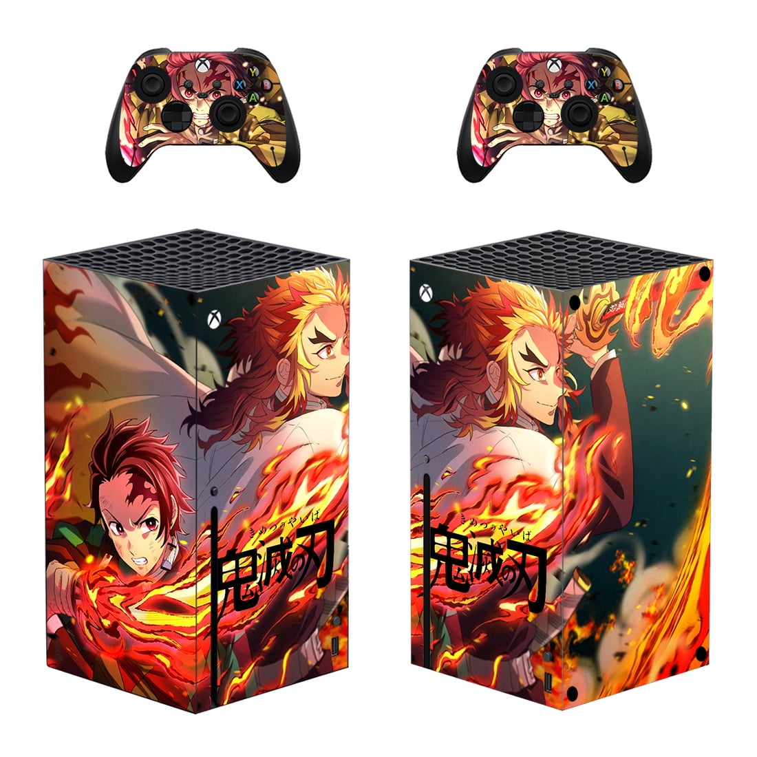 Full Body Vinyl Skin Stickers for Xbox Series X Console and Controllers ...