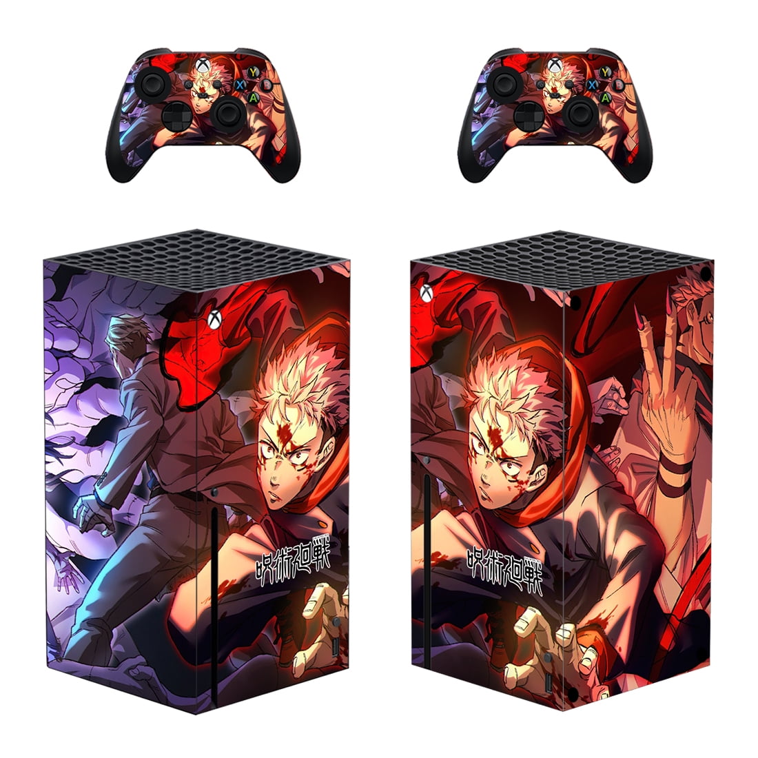 Full Body Vinyl Skin Stickers for Xbox Series X Console and Controllers ...