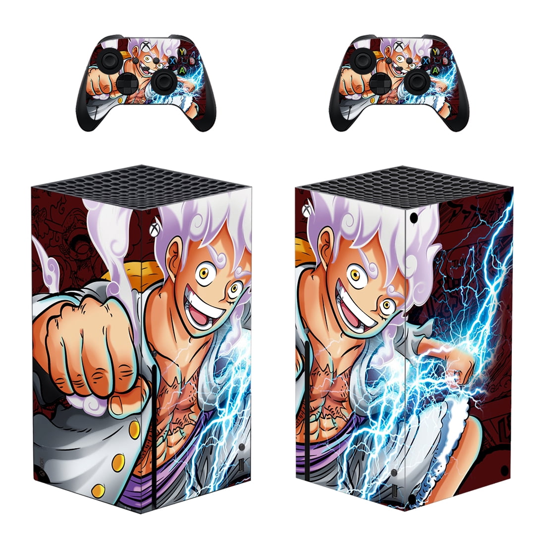Full Body Vinyl Skin Stickers for Xbox Series X Console and Controllers ...