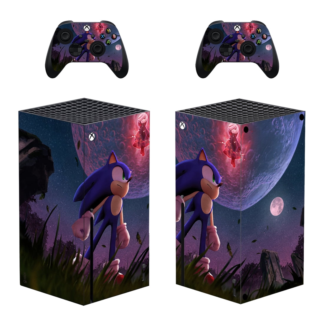 Full Body Vinyl Skin Stickers for Xbox Series X Console and Controllers ...