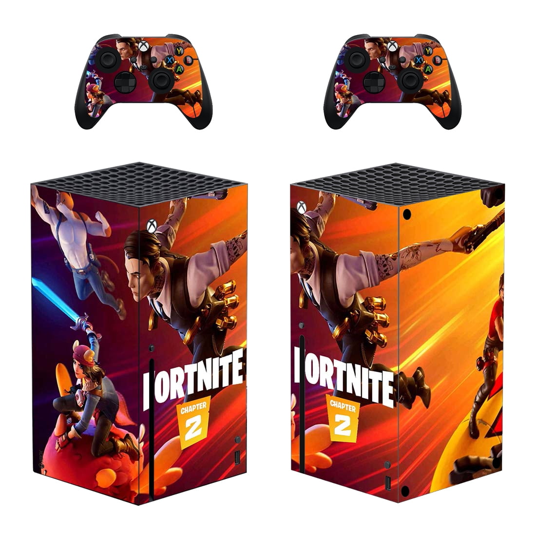 Full Body Vinyl Skin Stickers for Xbox Series X Console and Controllers ...