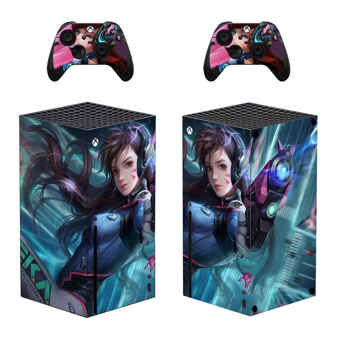 Full Body Vinyl Skin Stickers for Xbox Series X Console and Controllers ...
