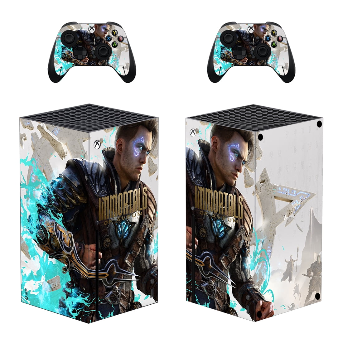 Full Body Vinyl Skin Stickers for Xbox Series X Console and Controllers ...