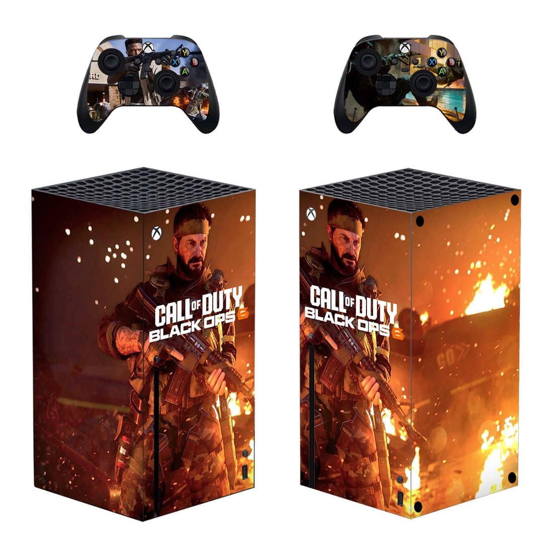 Full Body Vinyl Skin Stickers for Xbox Series X Console and Controllers ...