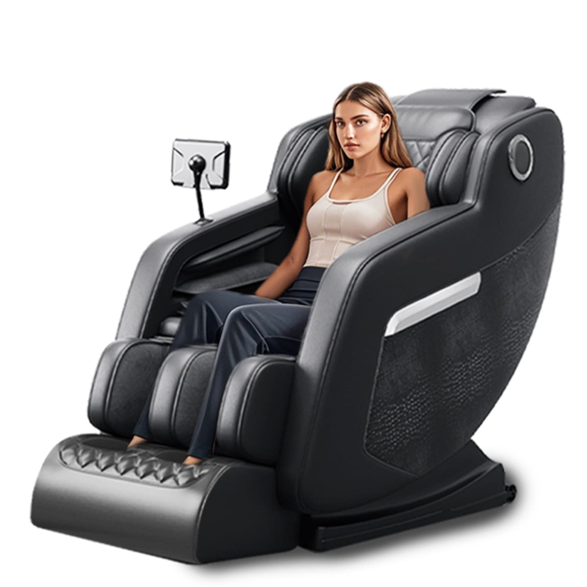 Full Body Zero Gravity Massage Chair with 8 Fix Rollers, Heating, Fully ...