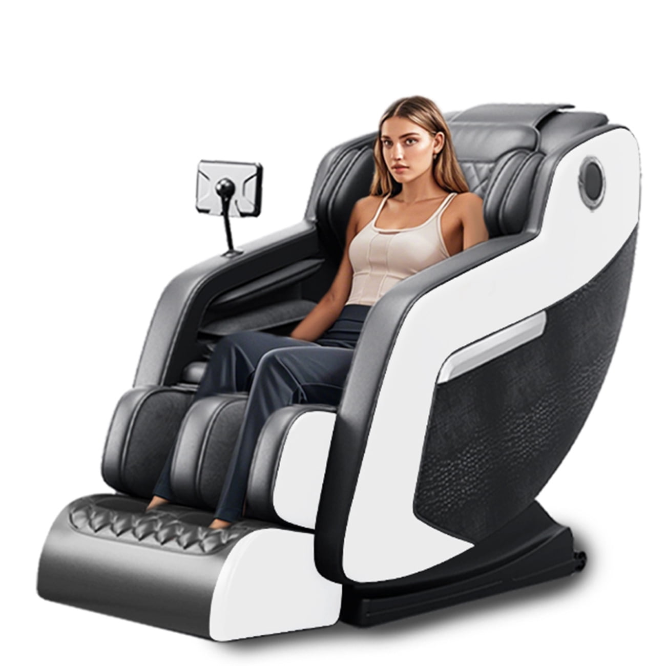 Full Body Zero Gravity Massage Chair with 8 Fixed Rollers & Heating ...