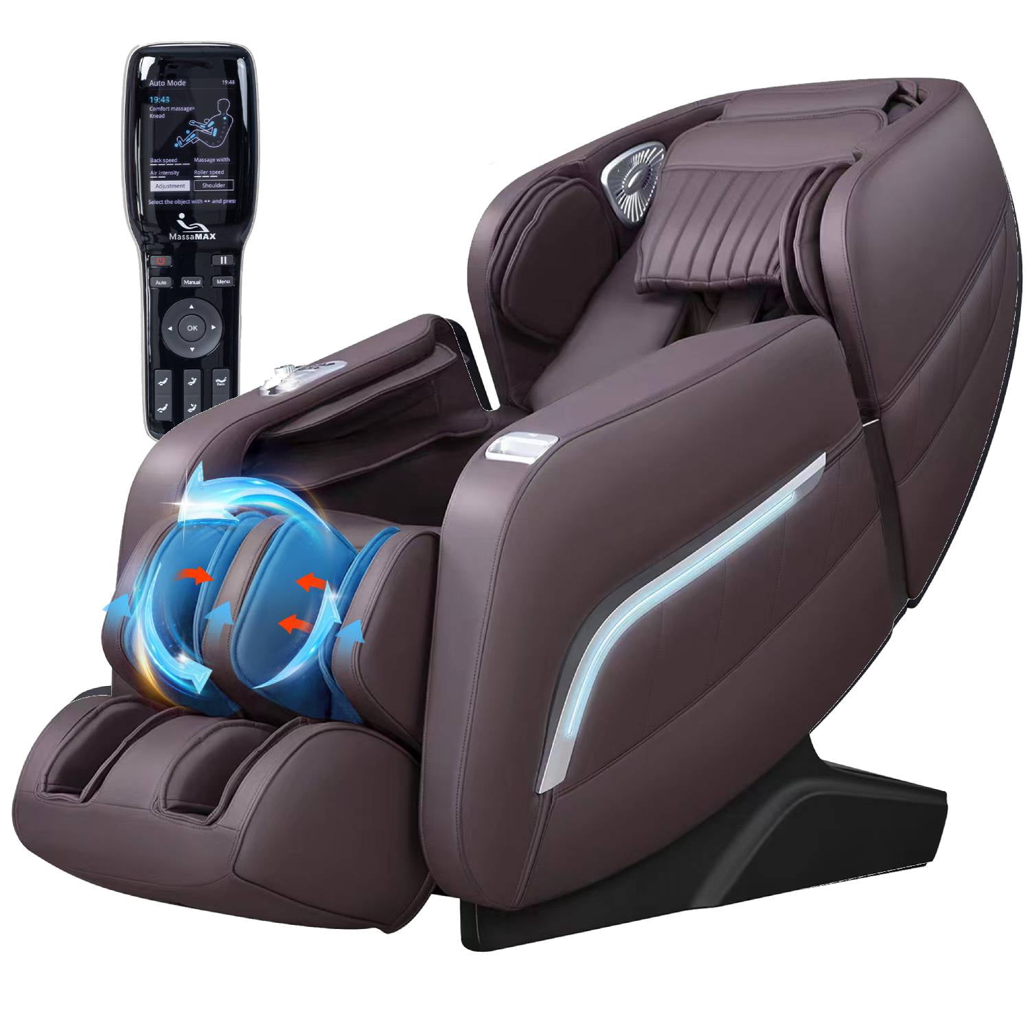 Full Body Zero Gravity Massage Chair with Yoga Stretching, Voice ...