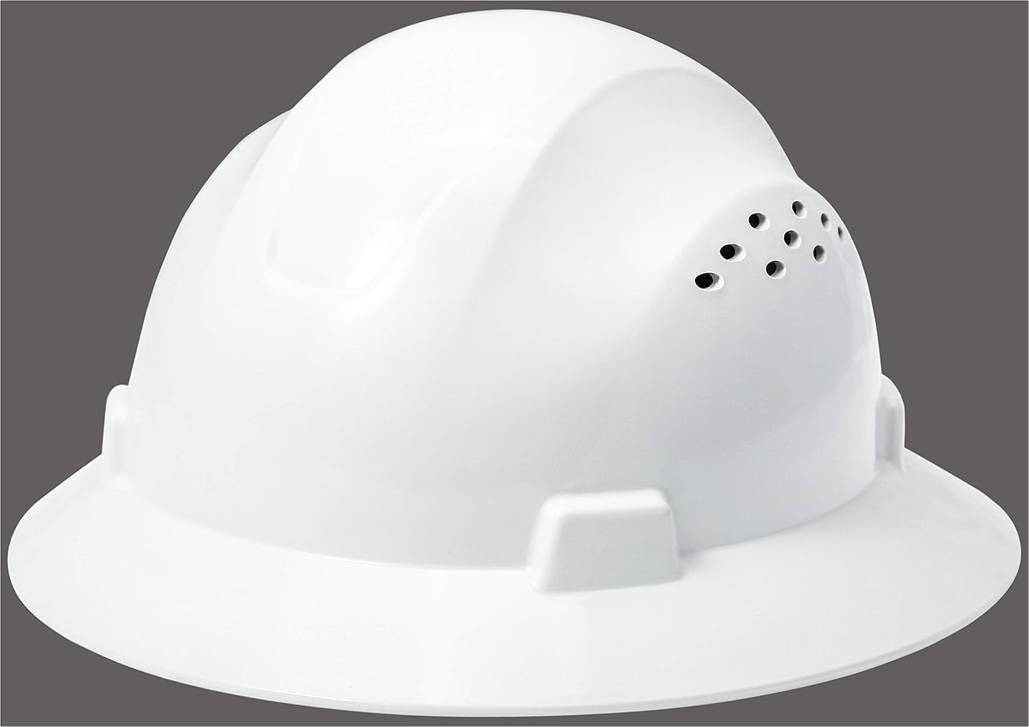 Full Brim Hard Hat with HDPE Shell and Fast-trac Suspension Work Safety ...