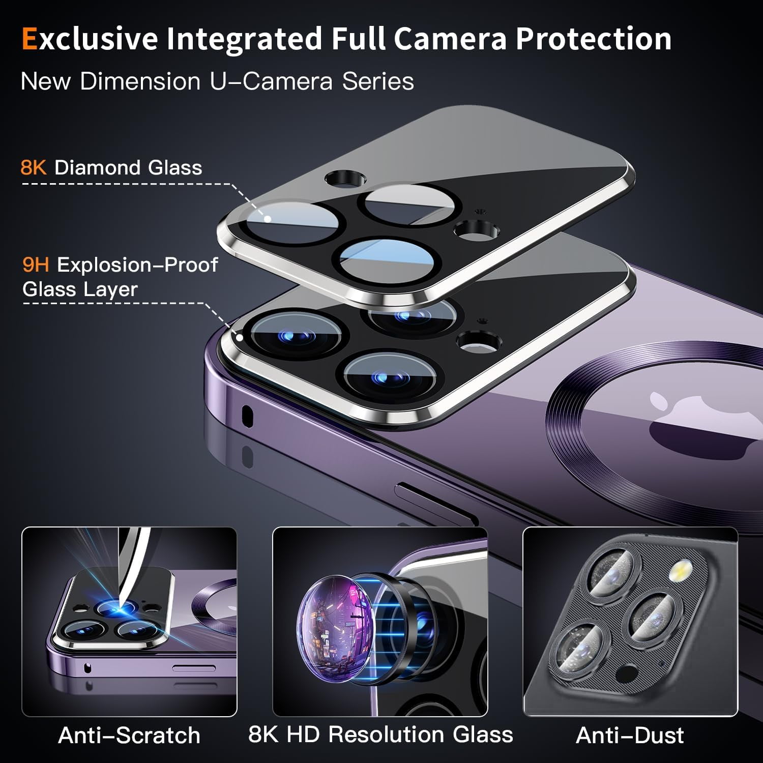 [Full Camera Protection& Mechanical Lock]Magnetic Privacy Case for ...