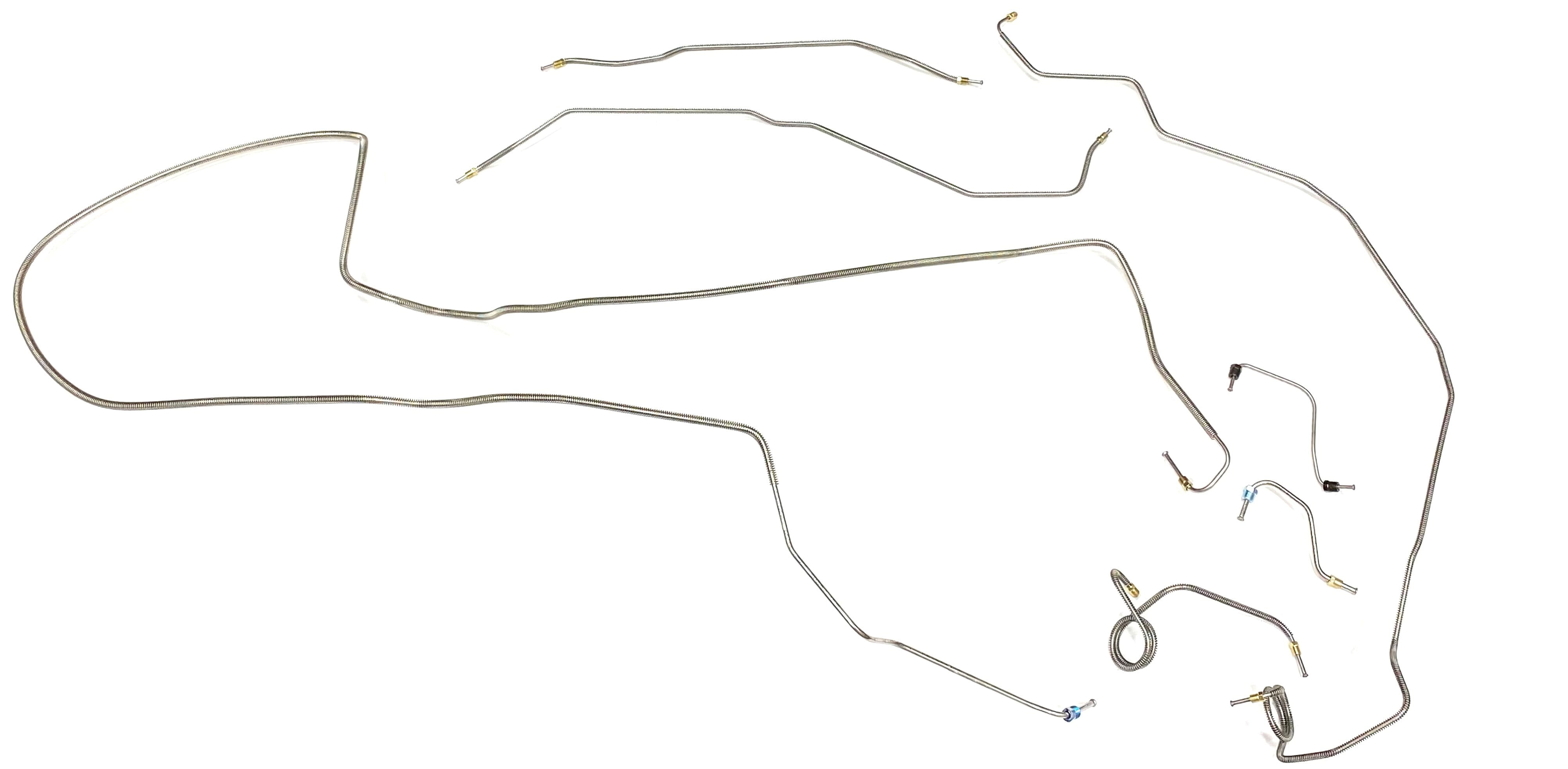 Full Car Brake Line Kit - Fits 75 Firebird - Galfan Coated Steel - The ...