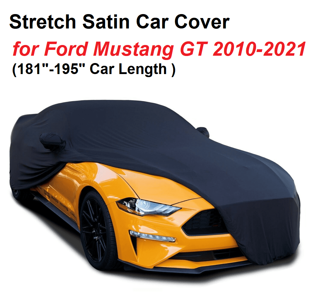 Stretch Satin Car Cover for Ford Mustang GT 2010-2021, Outdoor Car ...