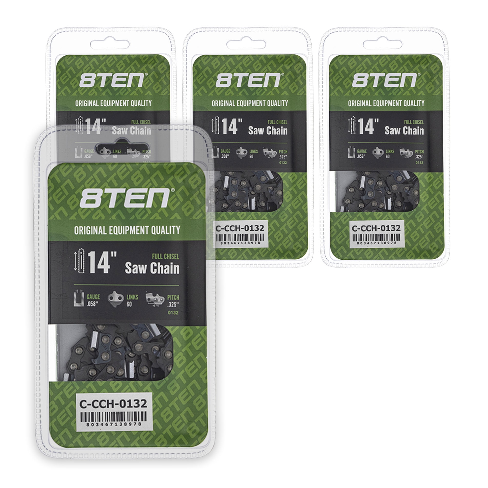 Full Chisel Chainsaw Chain 14 inch .058 .325 60DL for Blue Max 52207 4 ...