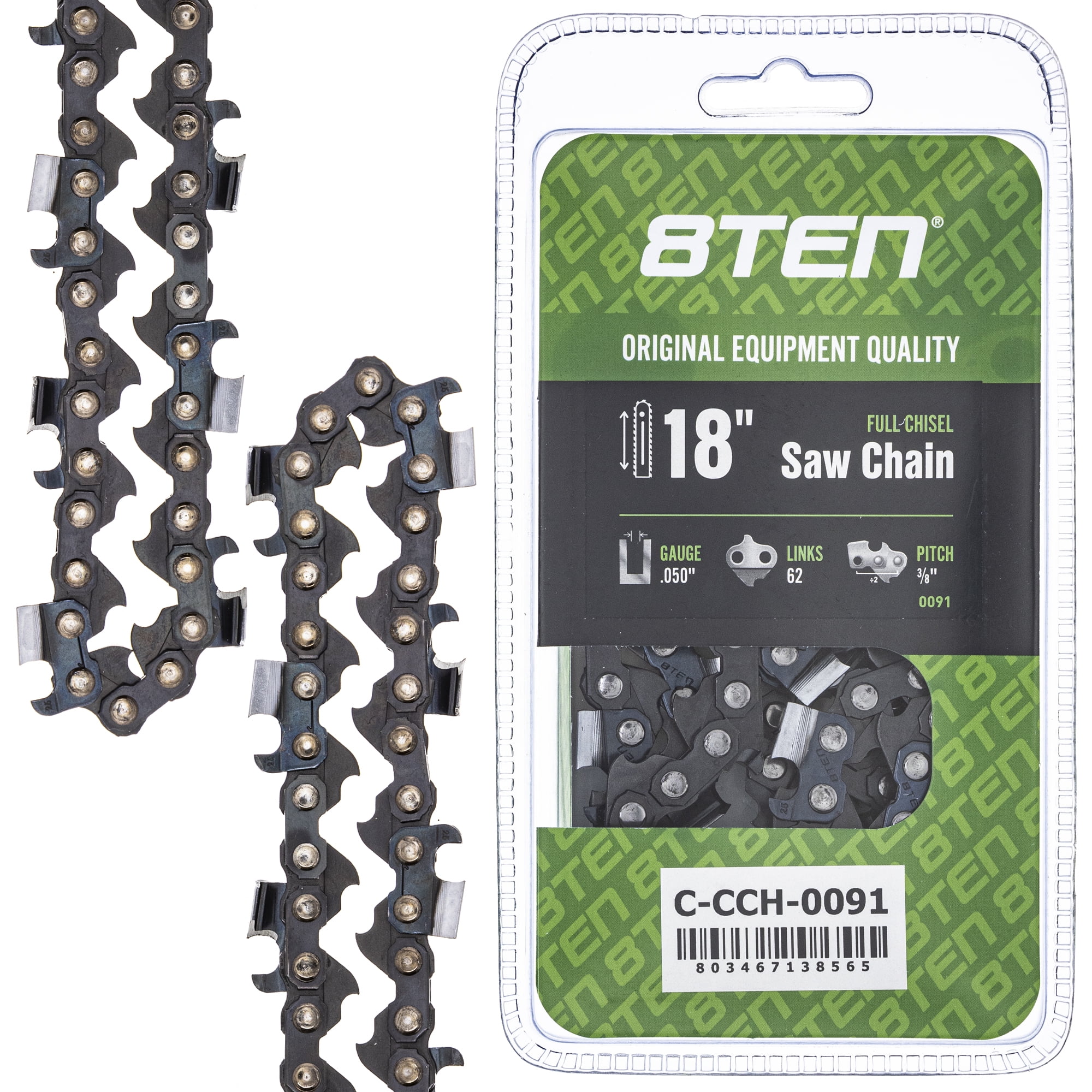 Full Chisel Chainsaw Chain 18 inch .050 3/8 62DL for Husqvarna Stihl ...