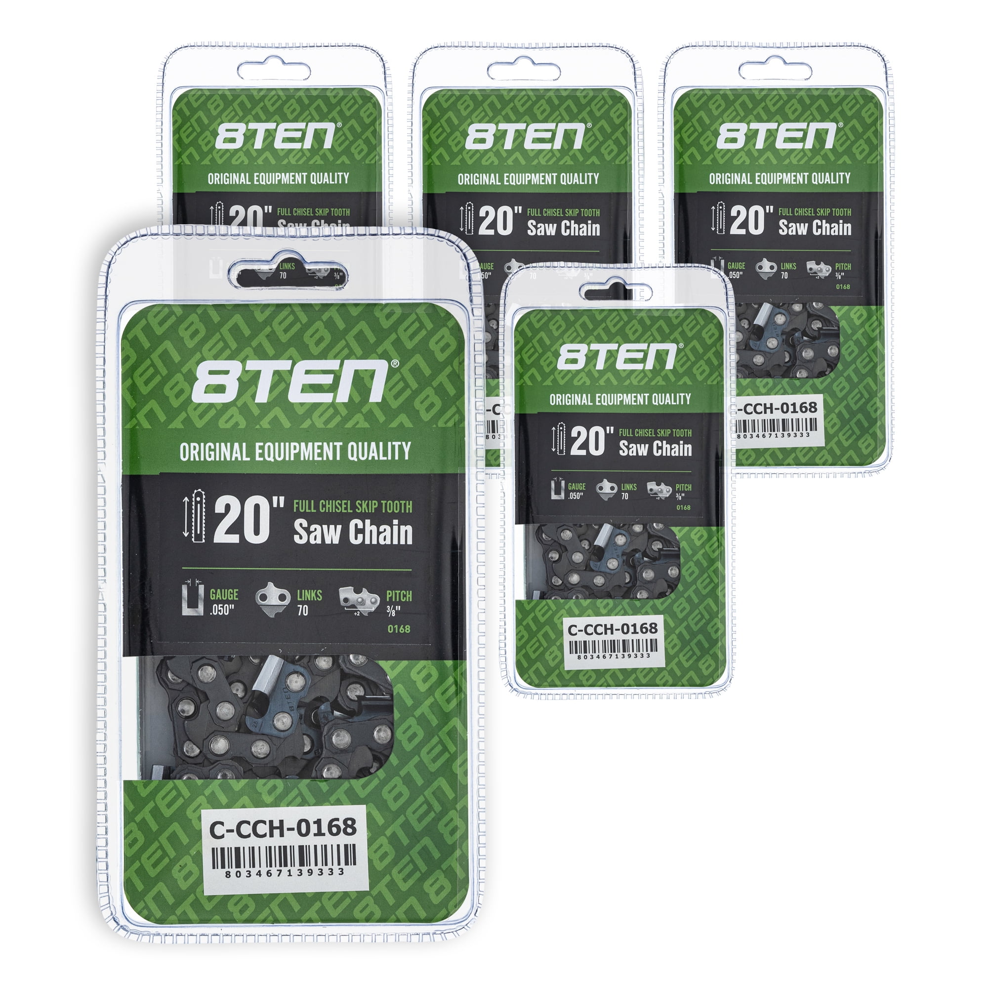 Full Chisel Skip Tooth Chainsaw Chain 20 inch .050 3/8 70DL for Echo 5 ...