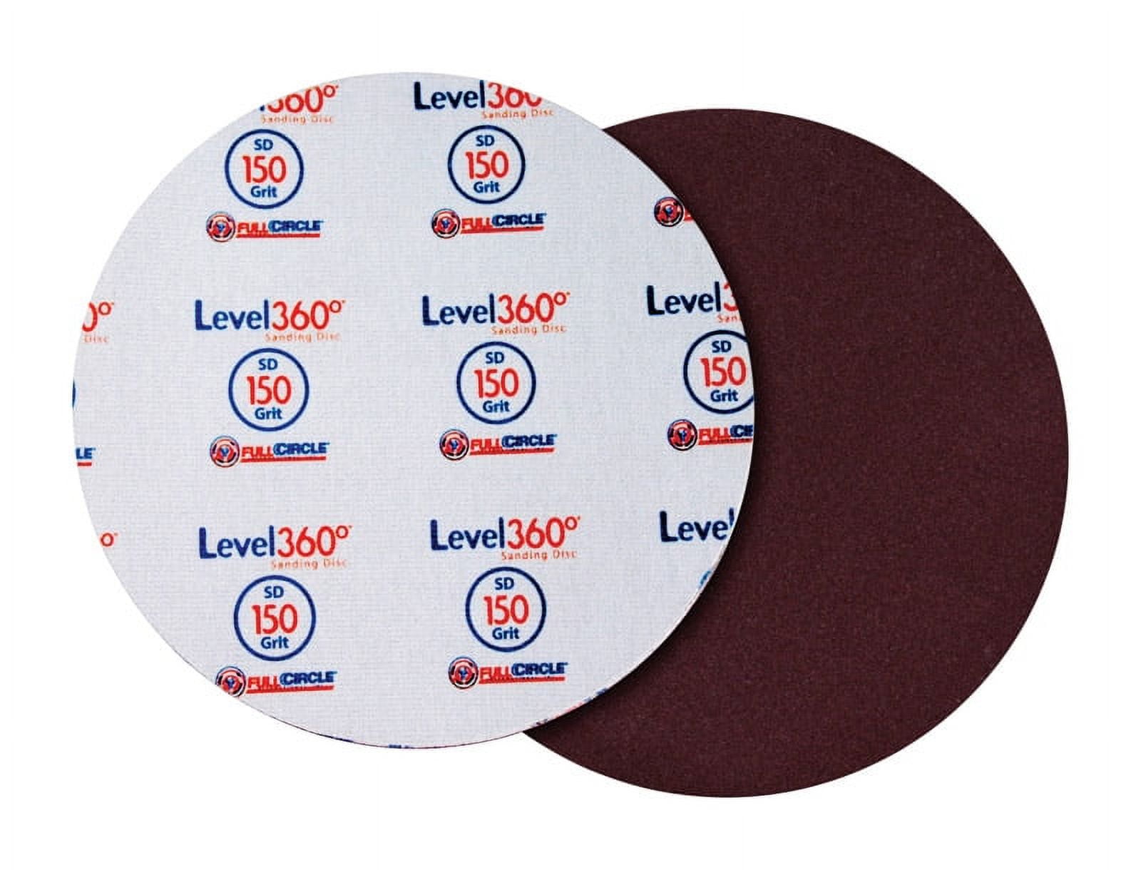 Full Circle Level360 Aluminum Oxide 150-Grit Sanding Disc, 8.75in, 5pk ...
