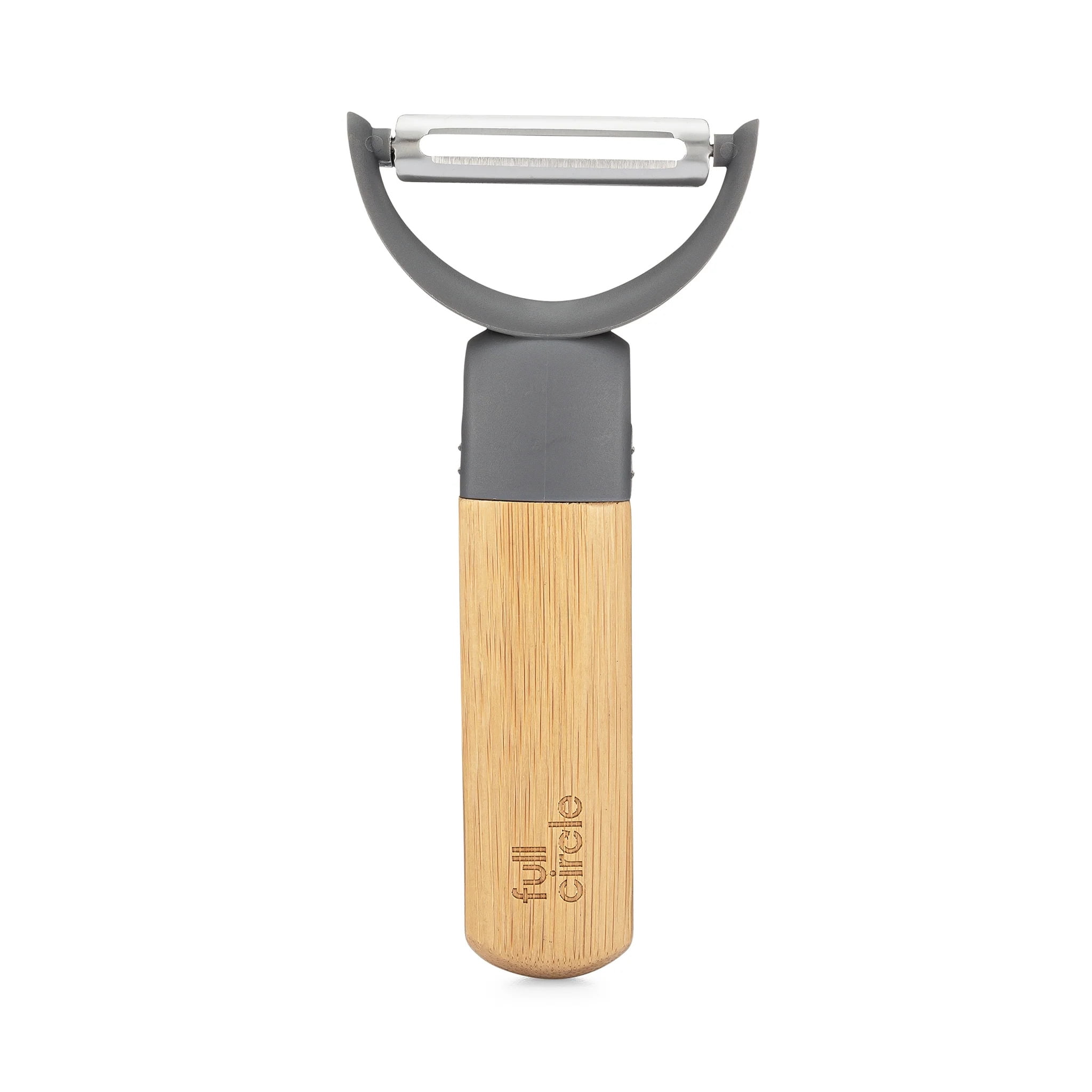 Full Circle Ergonomic Bamboo Handle Peel Good Y Peeler, Veggie & Fruit ...