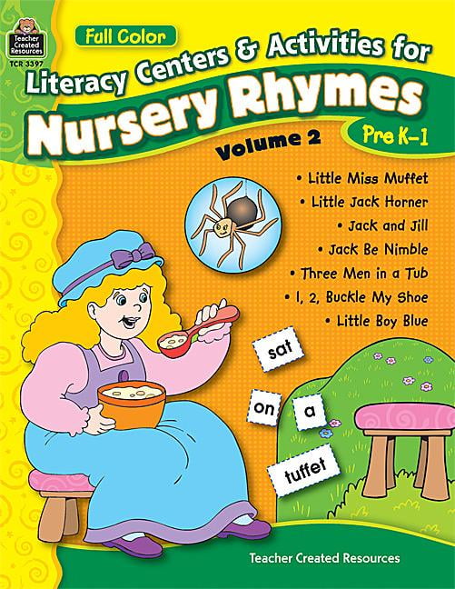 Full-Color Literacy Centers & Activities for Nursery Rhymes Volume 2 ...