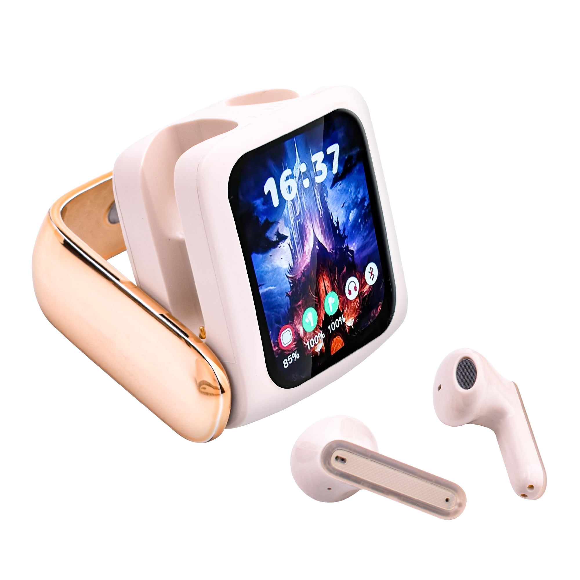 Full Color Touch Screen Earbuds Wireless Bluetooth Earphones 5.4 ...