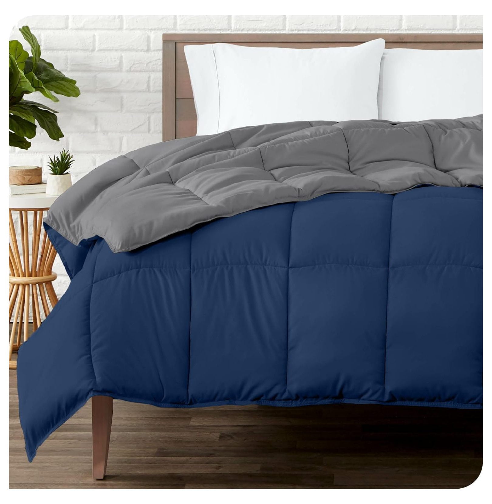 Full Comforter - Reversible Colors - Goose Down Alternative - Ultra ...