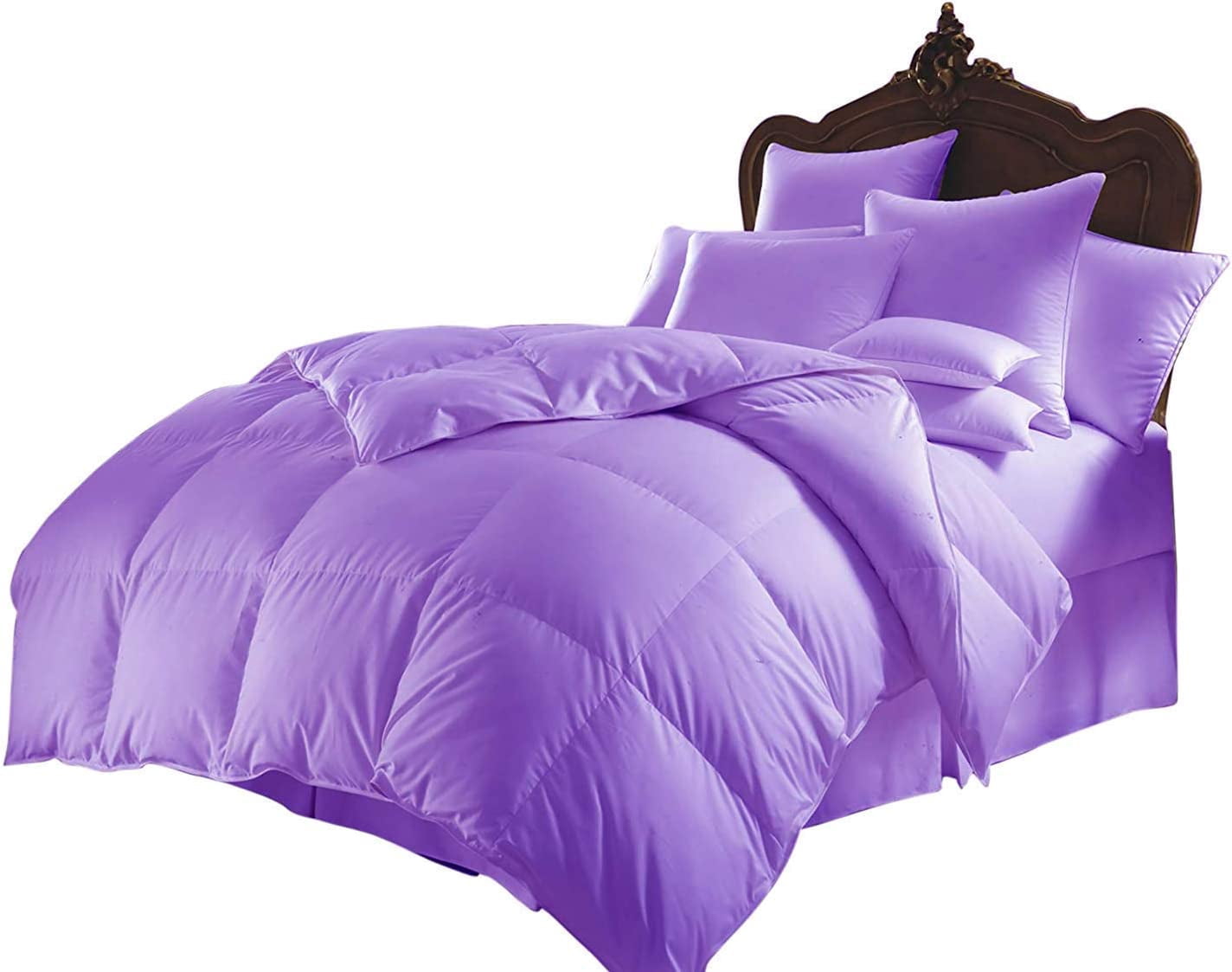Full Comforter Set Cotton Lilac 600 GSM Full Size Comforter Set ...