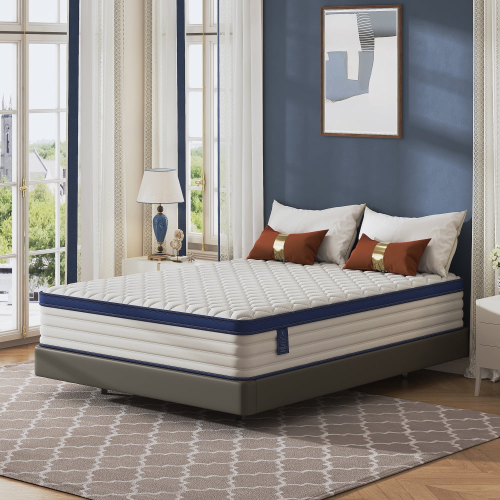 Full Cooling Gel Memory Foam Mattress – Pressure Relief & Roll-Packed ...